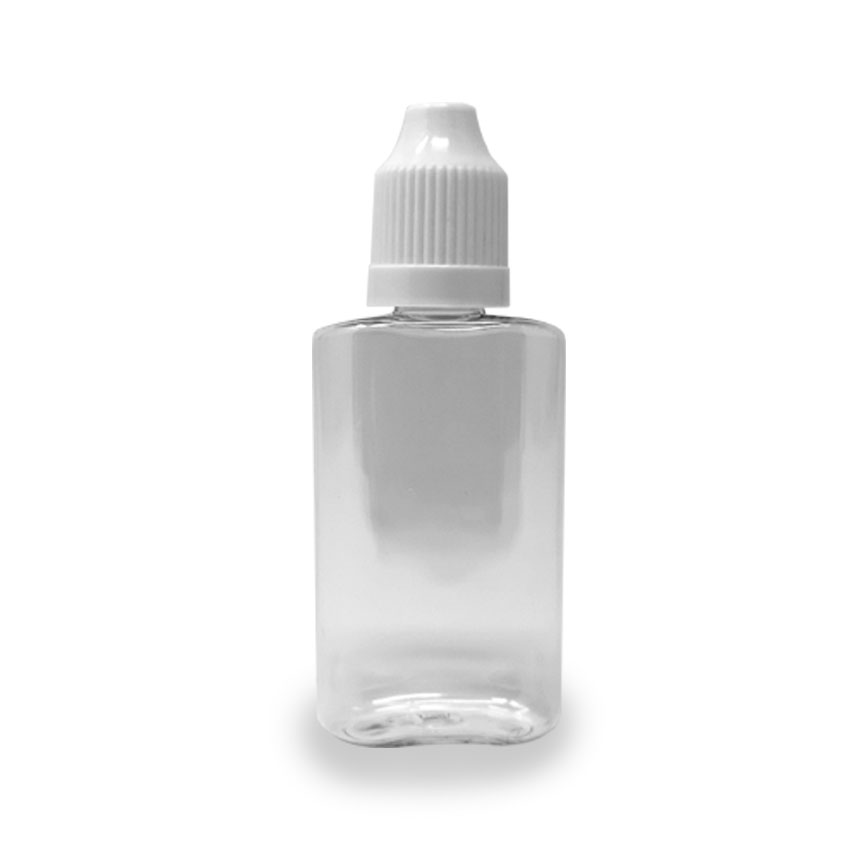 30ml Flat Bottle (PET) - Vapable