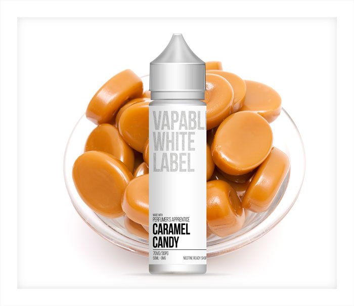 Caramel Candy E-Liquid Made With Perfumer's Apprentice 0mg 50ml - Vapable