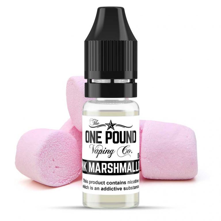 Pink Marshmallow Flavour E-Liquid by The One Pound Vaping Company (10ml ...